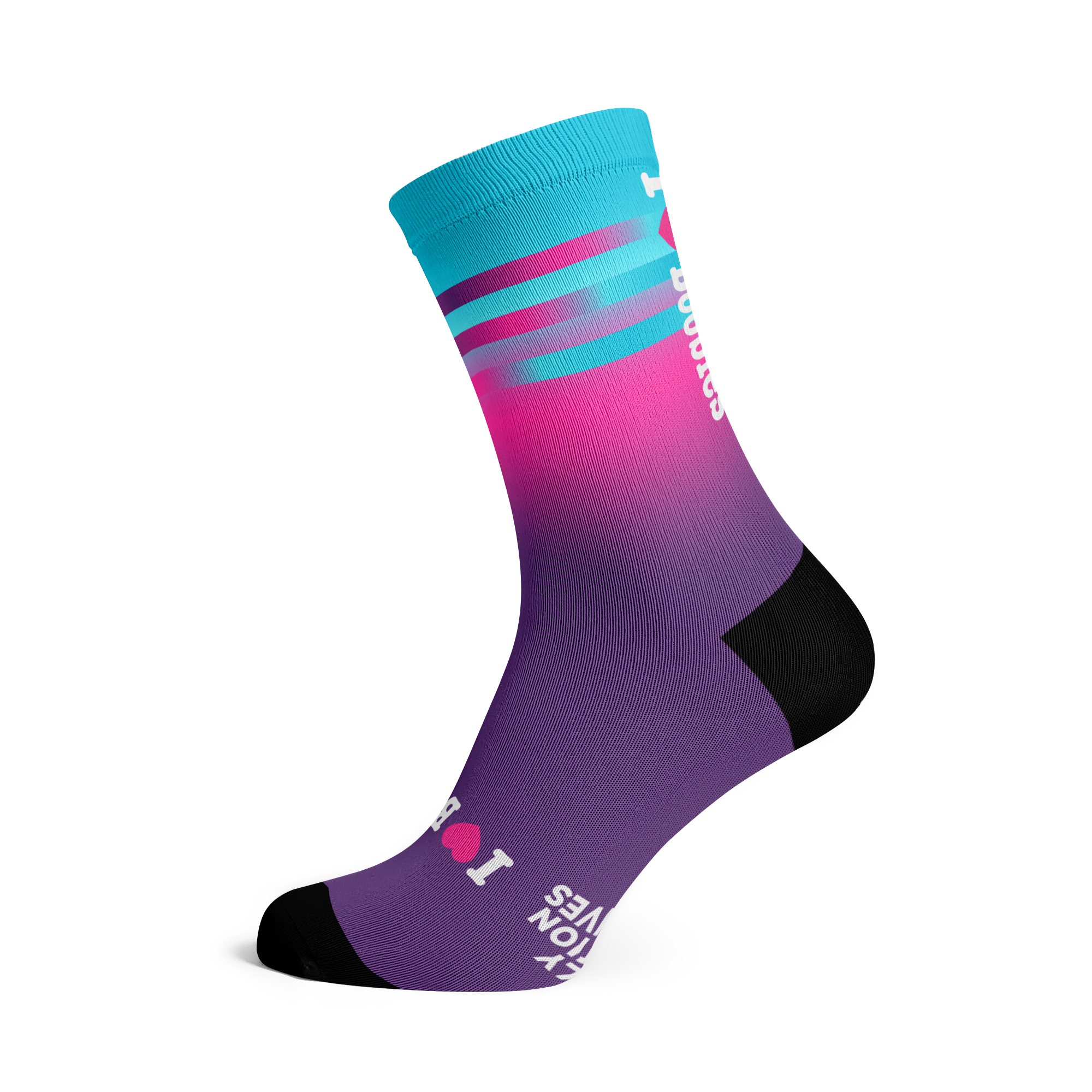 SOX I Love Boobles Gelato Crew Cycling Socks