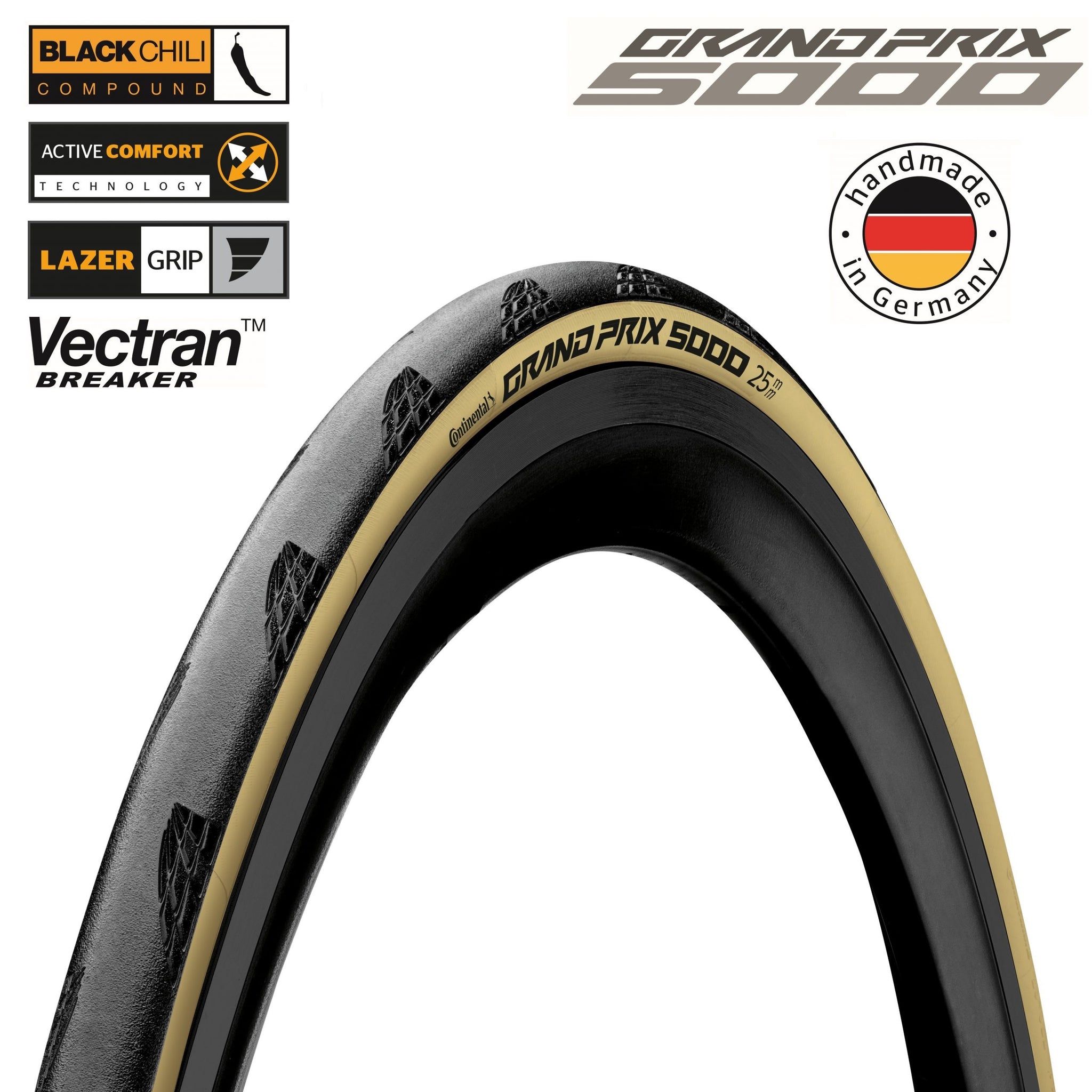 GP5000 Tyre 700 x 28mm Cream Folding
