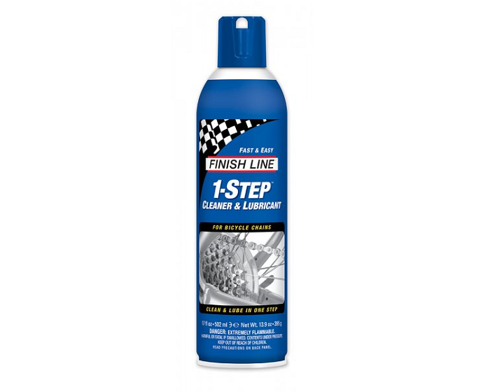 Finish Line 1-Step Cleaner & Lube Spray - For Bicycle Chains